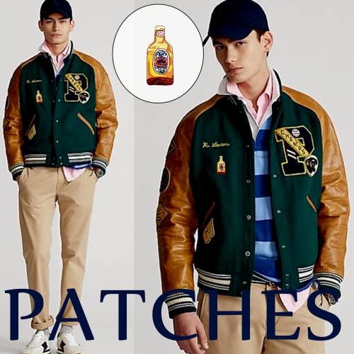 Obokata Embroidered Iron On Patches, Whisky Applique Patch, Japanese Badge Sew On Emblem DIY Accessories for Vest Jackets, Clothing, Hats, Backbags & Jeans.