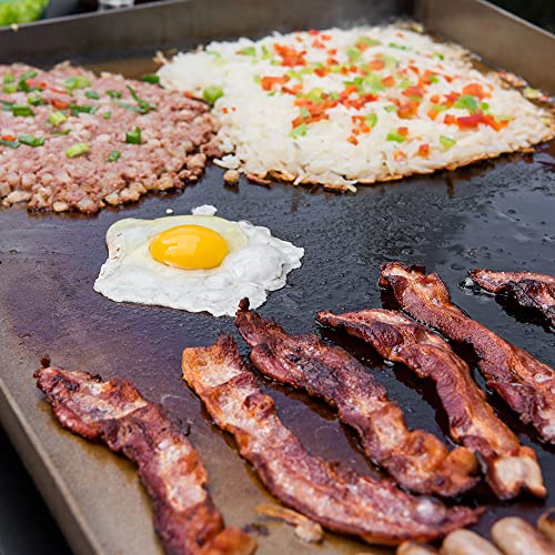 Nexgrill 2-Burner Propane Gas Griddle, 38,000BTUs, 514 sq. in. Flat Top for Outdoor Cooking, Patio, Tailgating, and Backyards, Cart with Caster, Side Shelves, Black, 720-0785