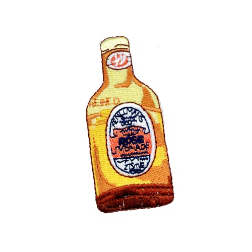 Obokata Embroidered Iron On Patches, Whisky Applique Patch, Japanese Badge Sew On Emblem DIY Accessories for Vest Jackets, Clothing, Hats, Backbags & Jeans.