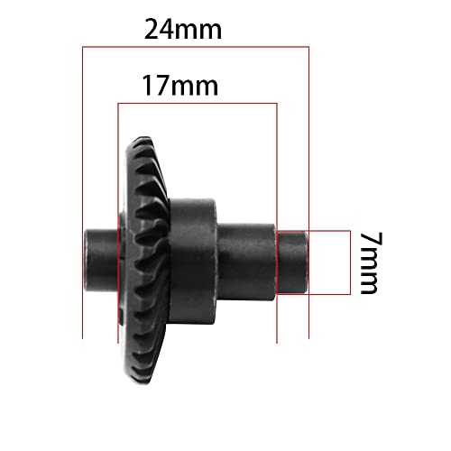 Heavy Duty Bevel Gear Set, Helical Overdrive Gear 24/8T 27/8T 30/8T 33/8T Reverse Gear for 1/10 RC Crawler SCX10 II AR44/45 Capra Axle (8T-30T Reverse)