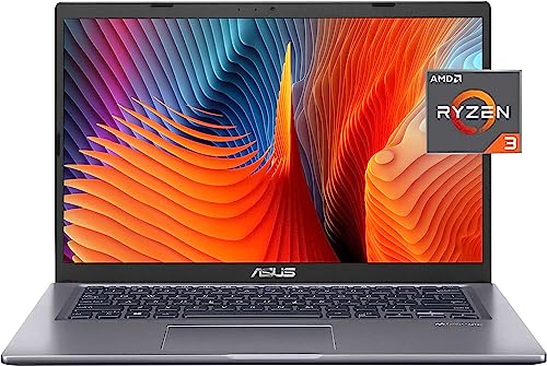 ASUS 2023 Newest Vivobook Laptop, 14 Inch Display, AMD Ryzen 3 3250U Processor, 12GB RAM, 256GB SSD, Intel HD Graphics 5000, Bluetooth, Webcam, Windows 11 in S Mode, Slate Grey