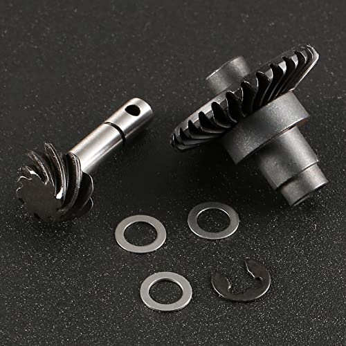 Heavy Duty Bevel Gear Set, Helical Overdrive Gear 24/8T 27/8T 30/8T 33/8T Reverse Gear for 1/10 RC Crawler SCX10 II AR44/45 Capra Axle (8T-30T Reverse)