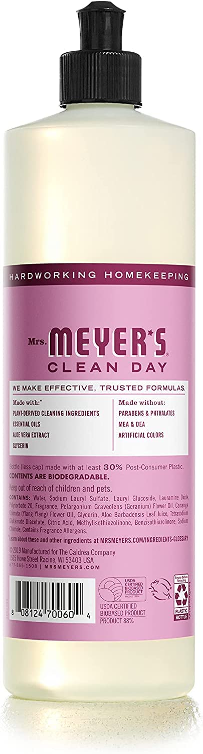 MRS. MEYER'S CLEAN DAY Variety Dish Soap Scent (Lilac + Mint + Peony)