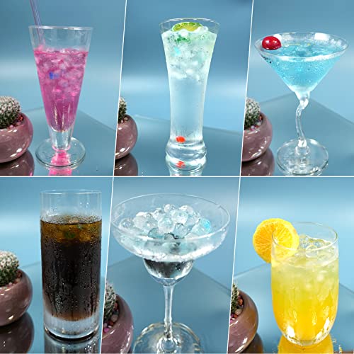 Mini Ice Cube Trays, 0.6in Small Ice Maker for Freezer Easy Release, 104x4 PCS Ice Ball Mold with Bin & Ice Scoop, Tiny Ice Cube Tray Crushed Ice for Chilling Drinks Coffee Juice Cocktail-Blue
