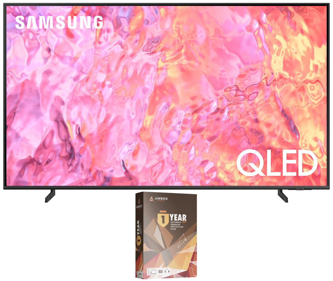SAMSUNG QN43Q60CAFXZA 43 Inch QLED 4K Quantum HDR Dual LED Smart TV with an Additional 1 Year Extended Amber Protection (2023)(USED)