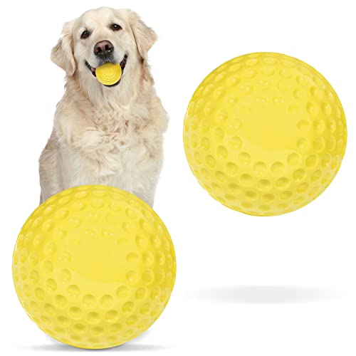 TAUCHGOE Interactive Dog Balls, Dog Toys for Boredom and Stimulating, Dog Toys for Aggressive Chewers, Safer for Dog's Mouths, for Large Medium Small Puppy, Training Catch & Fetch