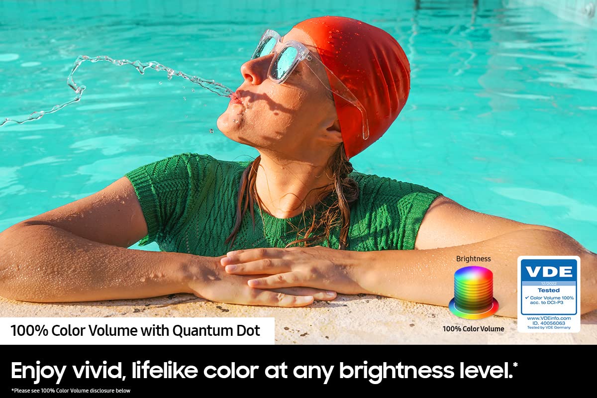 SAMSUNG QN43Q60CAFXZA 43 Inch QLED 4K Quantum HDR Dual LED Smart TV with an Additional 1 Year Extended Amber Protection (2023)(USED)