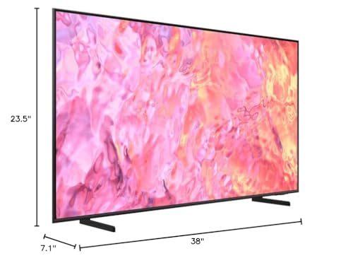 SAMSUNG QN43Q60CAFXZA 43 Inch QLED 4K Quantum HDR Dual LED Smart TV with an Additional 1 Year Extended Amber Protection (2023)(USED)