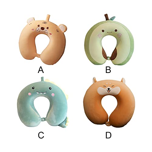 Travel Pillow for Kids & Adults, Memory Foam U-Shaped Neck Pillow, Convenient Cute Neck Support Cushion for Home Office Camping Travelling Airplane Car Train(Shiba Inu)