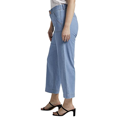 JAG Jeans Women's High Rise Cropped Utility Jeans, Palos Verde, 8