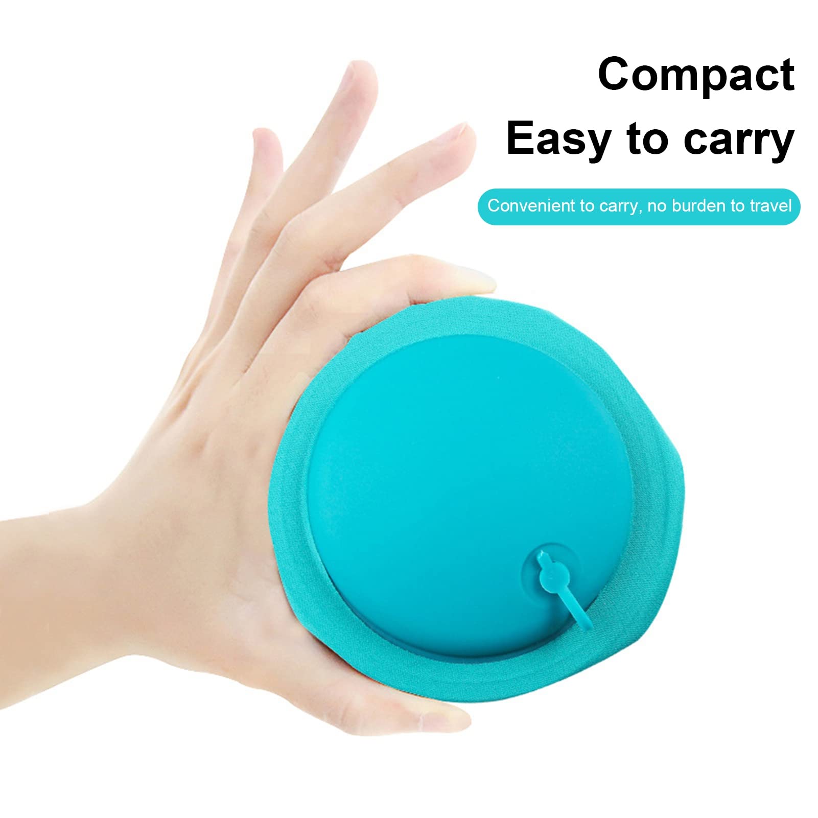 Altsuceser 2Pcs Inflatable Travel Pillow Neck Pillow for Travel, Compact Portable U-Shape Head Neck Support Cervical Cushion for Car Airplane Train Travel Office Napping Grey & Green