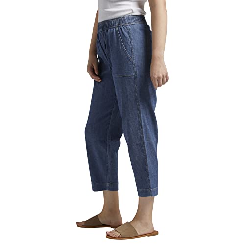 JAG Jeans Women's High Rise Tapered Pull-On Pant, Amalfi Blue, X-Small