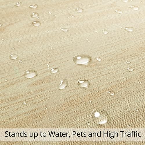 Vinyl Flooring Roll 24x118〞(19.4 Sq.Ft), Self-Adhesive Peel and Stick, Wood Grain Look, for Bathroom, Kitchen, Bedroom, RV