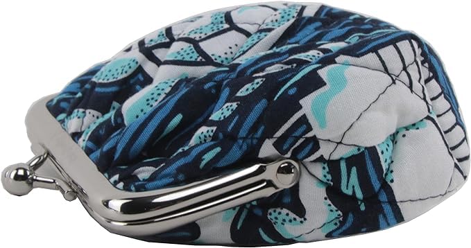 Vera Bradley Kiss Lock Coin Purse, Shore Enough