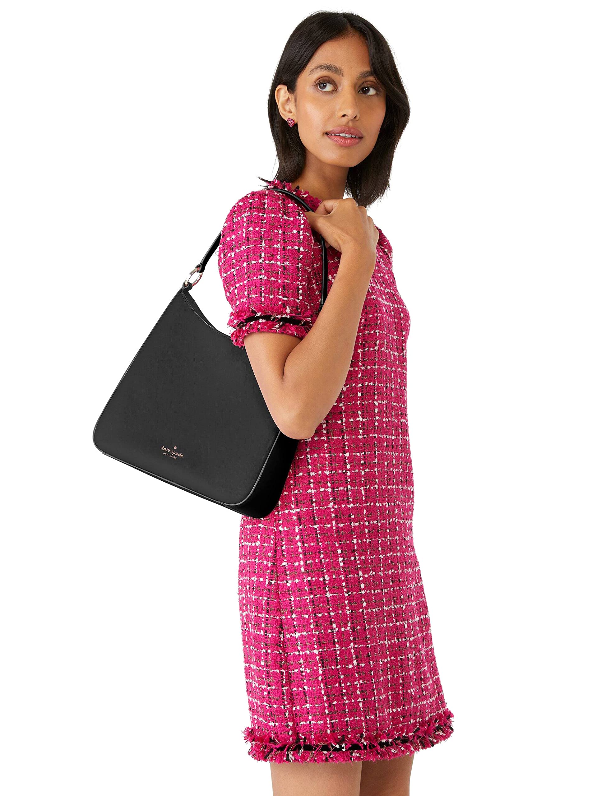 Kate Spade Perry Leather Shoulder Bag (Black)