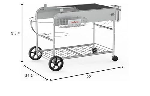 Grill Table for Weber 22" &18" Original Kettle, for Weber Grill Table, Stand Cart for JumboJoe Master-Touch Charcoal Outdoor Prep Performer Charcoal Accessories for Outside