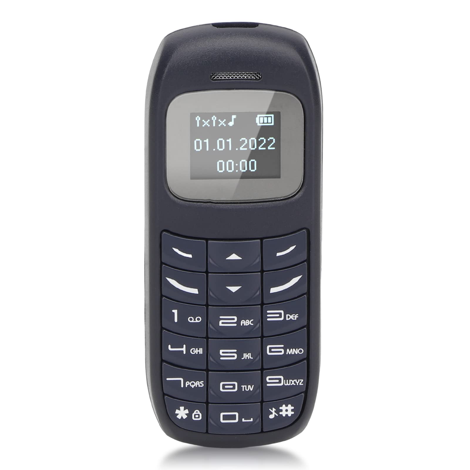 Seniors Cell Phone, Big Buttons Volume Unlocked Simple Mobile Phone, Dual Card Mini Backup Mobile Phone with Low Radiation Rate, 2G Network (Blue)