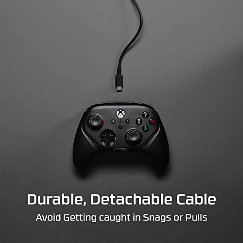 HyperX Clutch Gladiate – Wired Controller for Xbox One, Xbox Series X|S, PC, Officially Licensed by Xbox, Dual Trigger Locks, Programmable Buttons, Dual Rumble Motors