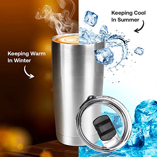Magnetic Tumbler Lid - Fits Rambler, Ozark Trail, Old Style Rtic,Replacement Magnetic Slider, Magnetic Spill Proof Tumbler Cover (30oz, 2Pcs Black/Blue)