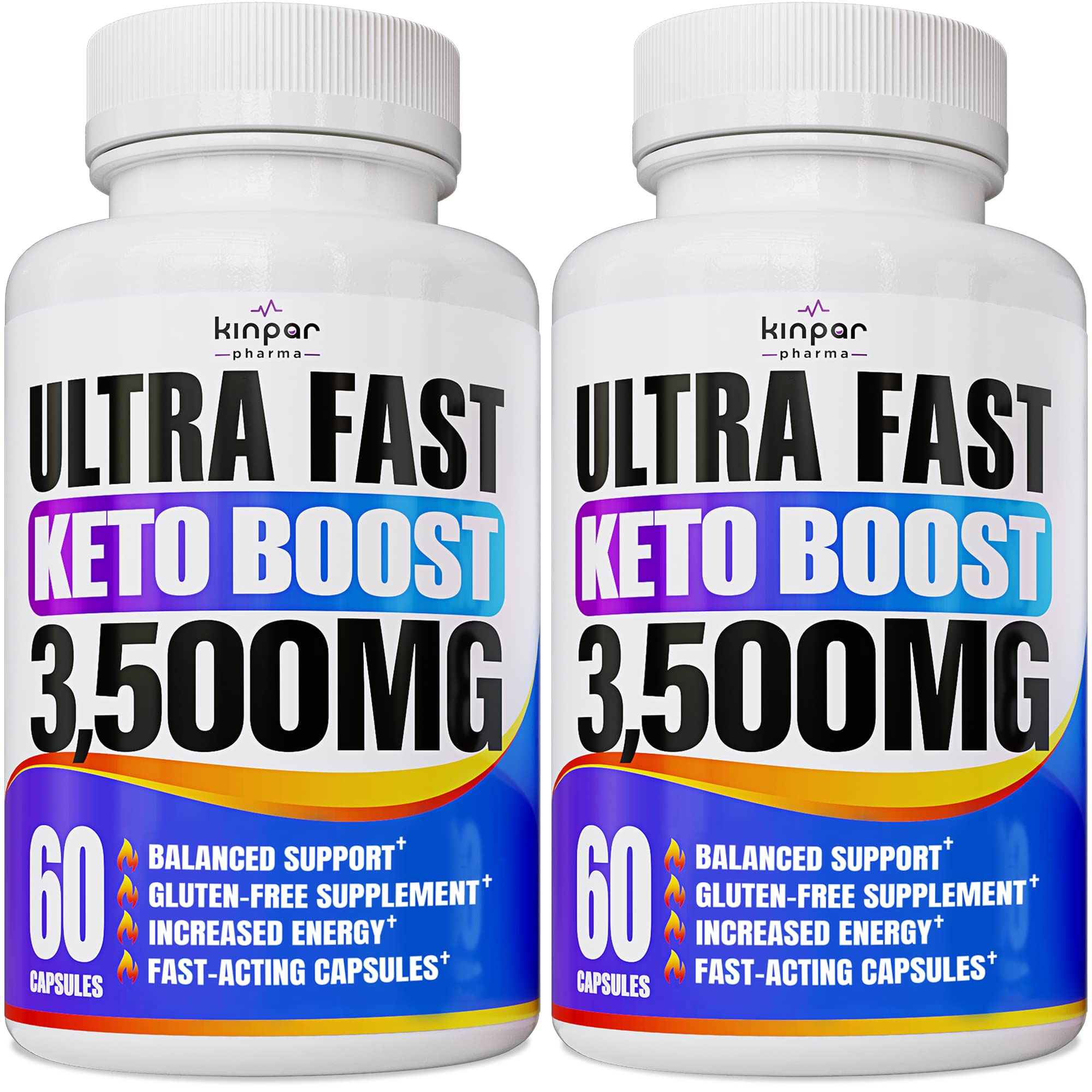 Complete Keto Pills - Keto Fast Exogenous Ketones Supplement for Improved Focus and Stamina - Advanced Weight Management, Energy, and Appetite Support - American Quality - 120 Capsules - Pack of 2