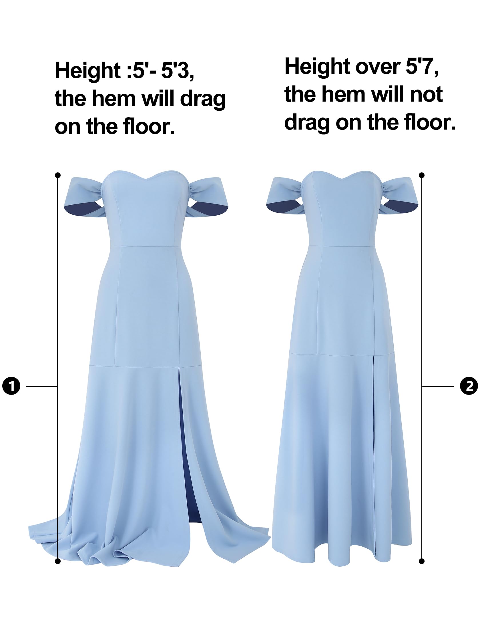 ZESICA Women's Elegant Backless Long Cocktail Dress High Slit Flowy A Line Wedding Guest Maxi Dresses,Blue,Medium