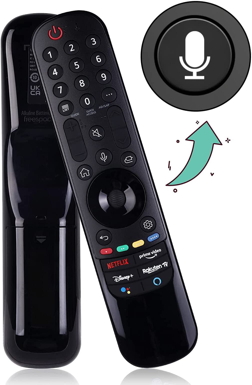 AN-MR21GA for LG-Magic-Remote Control Replacement Voice Remote, for LG UHD OLED QNED NanoCell 4K 8K Smart TV