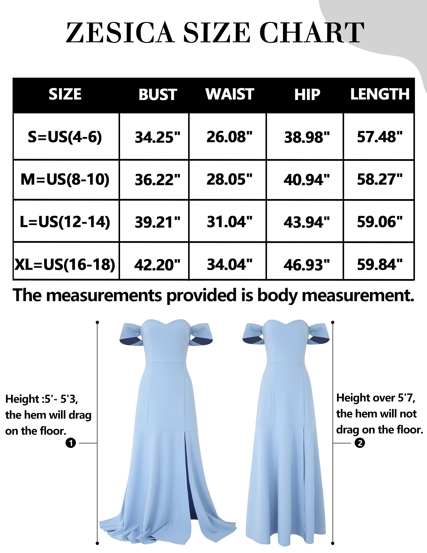 ZESICA Women's Elegant Backless Long Cocktail Dress High Slit Flowy A Line Wedding Guest Maxi Dresses,Blue,Medium