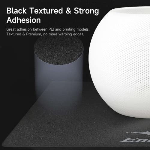 Creality Ender 3 PEI Glass Bed, Upgrade Textured 235x235mm 3D Printer Platform Black PEI Powder Coated Tempered Glass Heated Bed Build Plate for Ender-3 S1/3 S1 Pro/5S1 Ender-3 Neo/3 V2 Neo/3 V3 SE