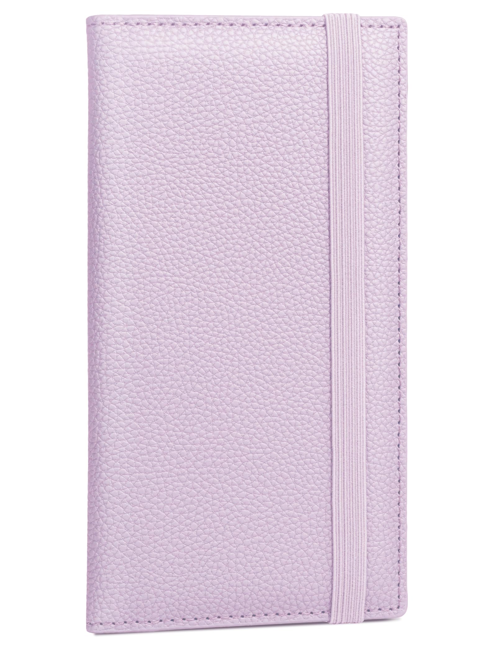 Zreal Checkbook Cover for Women, Premium Vegan Leather Checkbook Covers for Personal Checkbook with Pen Holder, Slim Checkbook Cover with Duplicate Flap (Light Purple)