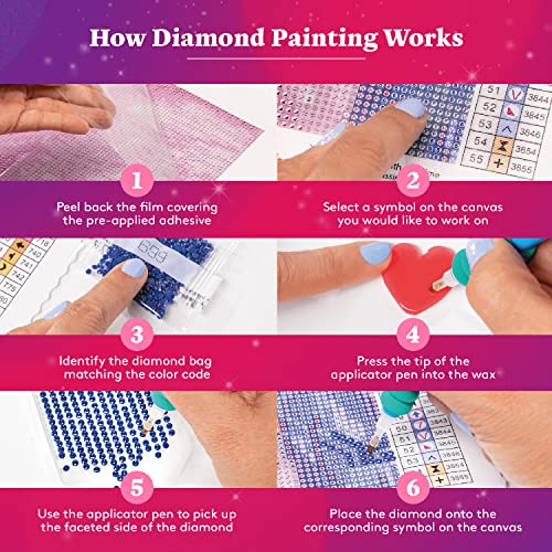 DIAMOND ART CLUB Adobe Moon II Landscape Diamond Painting Kit, 13" x 16" (32.8 x 40.9 cm)