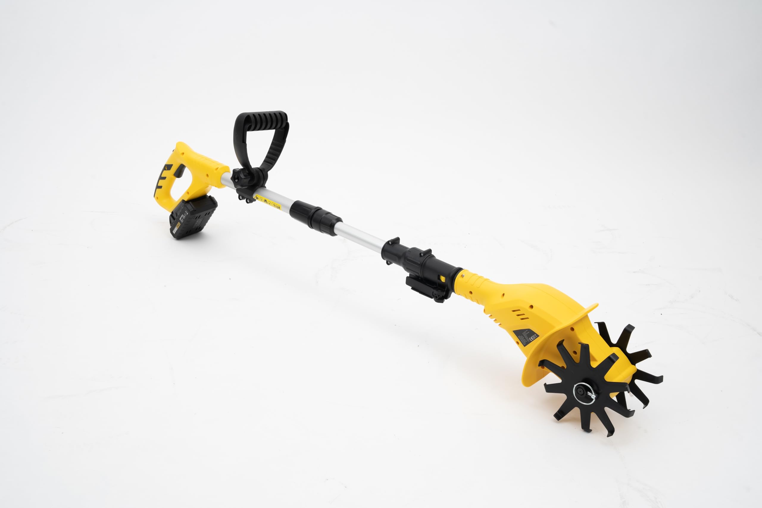 CHUNILLE Mini Tiller Cultivator Battery Powered Rototiller Cordless Garden Farm Tool 20V (Style 1)