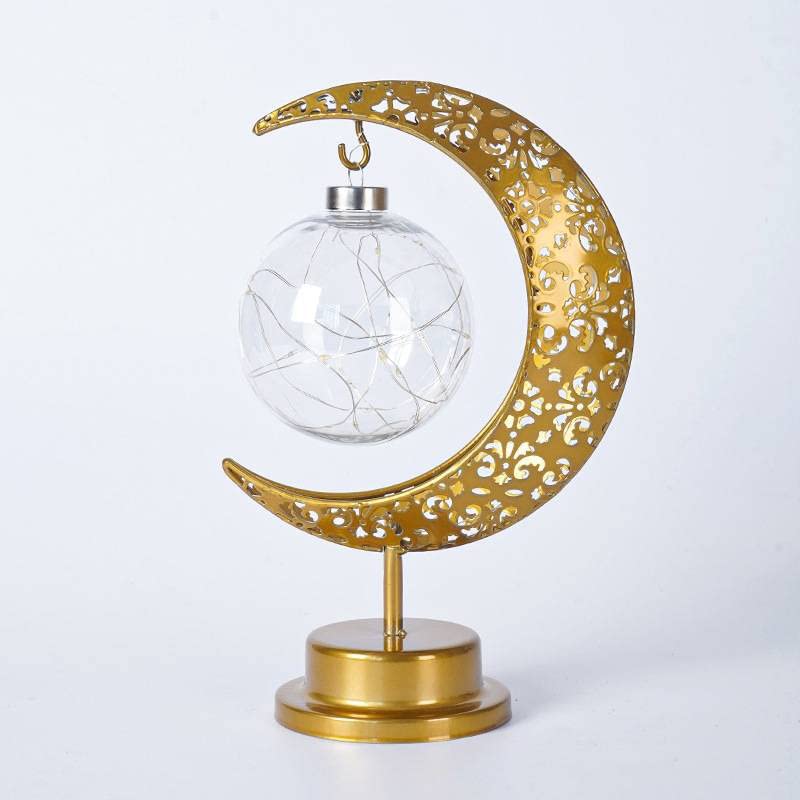 LED Magic Moon Night Light | Table Starry Lamp | Decorative Star | Decorative Ball | Office & Home Decor | Battery Operated Bedroom Light Night (Moonlight)