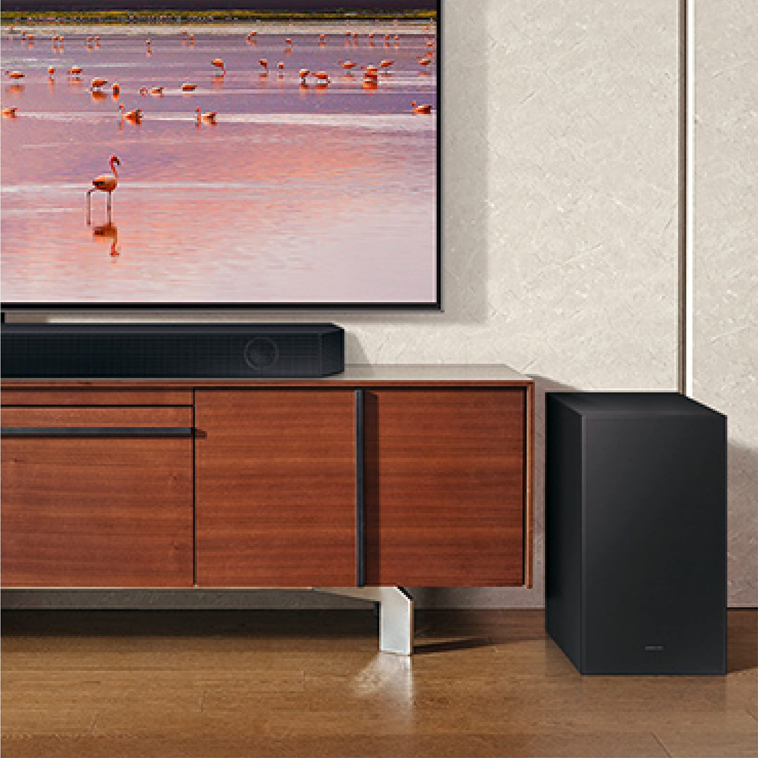 SAMSUNG HW-Q60C 3.1ch Soundbar w/Dolby Audio, Q-Symphony, Adaptive Sound Lite, HDMI eARC, Game Mode, Bluetooth, Tap Sound, Wireless Surround Sound Compatible, Black
