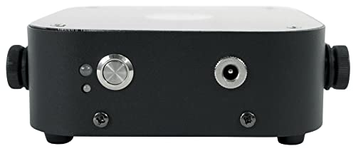 Rockville Mini RF1 V2 Black Recharegable Wash Light, RGBWA+UV, 12 Watts,| 4-Channel RF with Incldued Remote, 15 Hours Battery Life, Perfect for Parties, DJs, Events