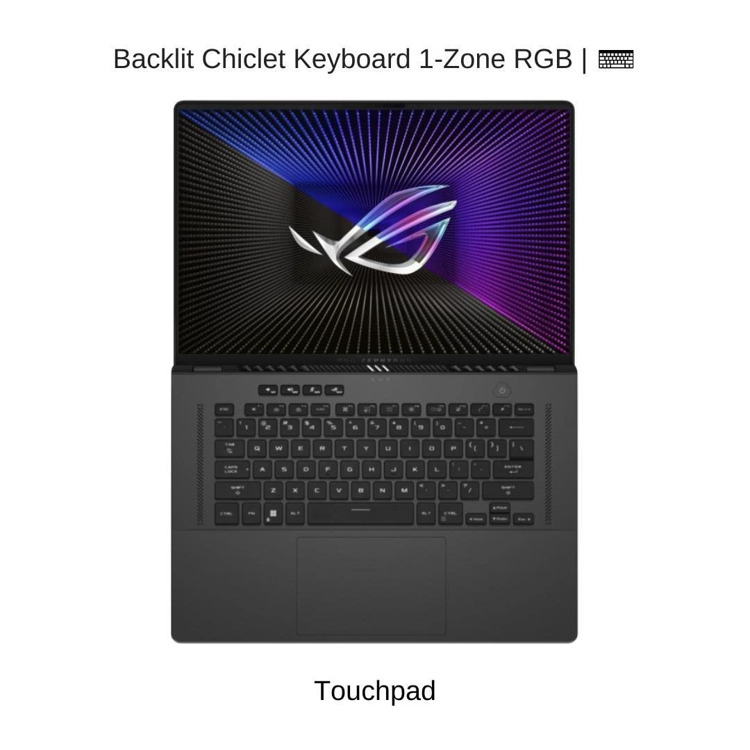 HIDevolution ASUS ROG Zephyrus G16 GU603VV 16" FHD+ 165Hz, 2.4 GHz i7-13620H, RTX 4060, 32 GB DDR4 RAM, 1 TB PCIe SSD, Windows 11 Home