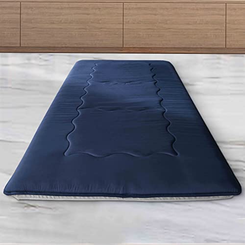 WAVV 4 inch Full Futon Mattress,Updated Japanese Floor Mattress Thicken Tatami, Foldable Sleeping Roll up Mattress with CertiPUR-US Certified Breathable Cover for Guest, Kids Floor Pad,Camping