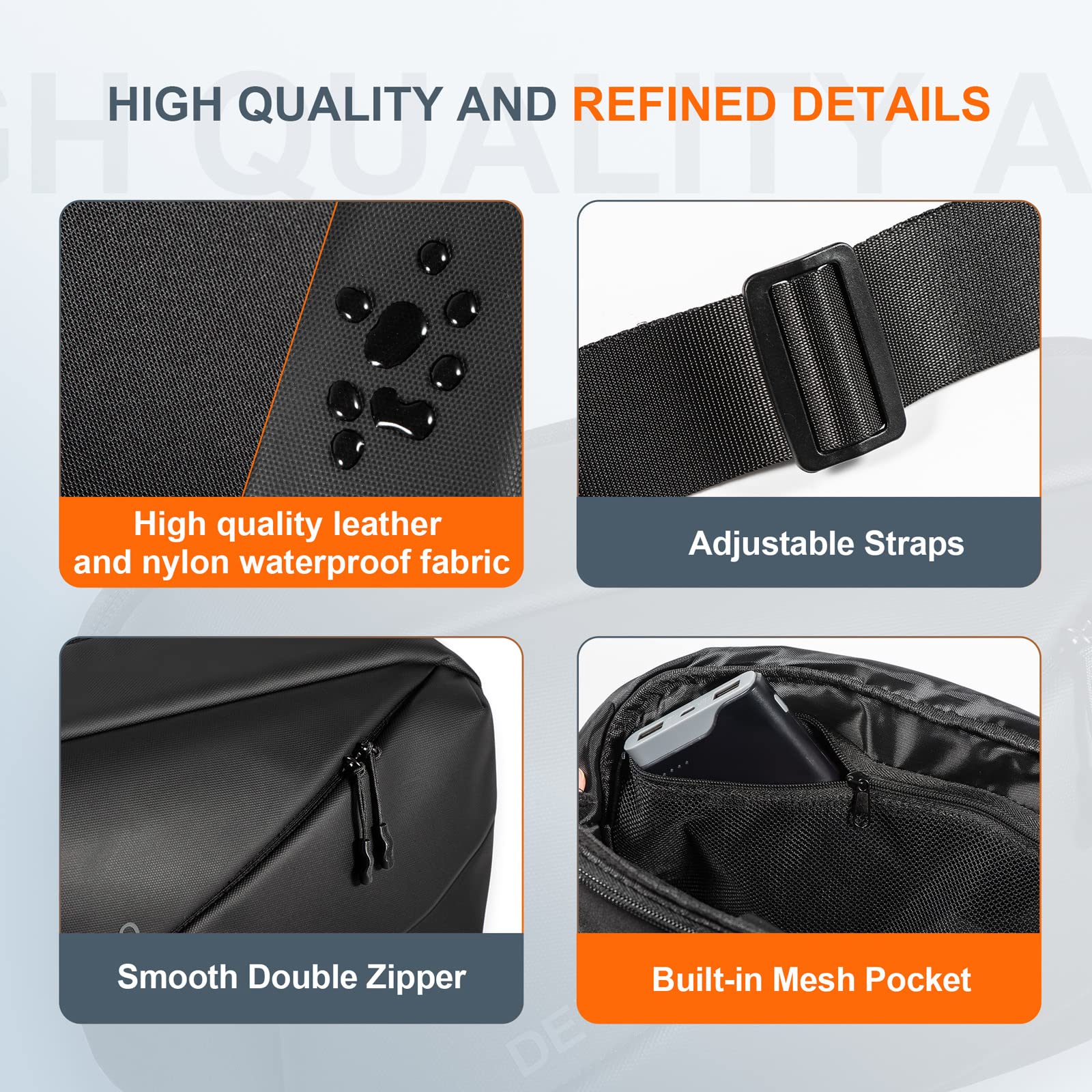DEVASO Carrying Case for ASUS ROG Ally X, Storage Bag with Multi-Pockets Fit ROG Ally X 2024, Dock Station and Other Accessories, Everyday Carry Bag for Travel