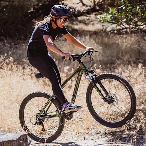 Mongoose Montana Sport Men and Women Mountain Bike, 21-Speed Drivetrain with Trigger Shifters, 27.5-Inch Wheels, 17-Inch Medium Frame, Black