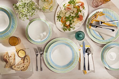 Dinnerware Set, Fine Bone China, 16 Pieces, Plates and Bowls set, Service for 4, Chelsea, Microwave Safe, Dish set, Essential Home, Everyday Living, Kitchen Dishes, Dinner set, Giftware