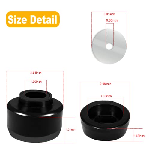 7-141 Body Cab Mounts for 1999-2014 Chevy Silverado & Sierra 1500/2500 2WD/4WD ββ Body Mount Bushing Kit (24PCS Black)