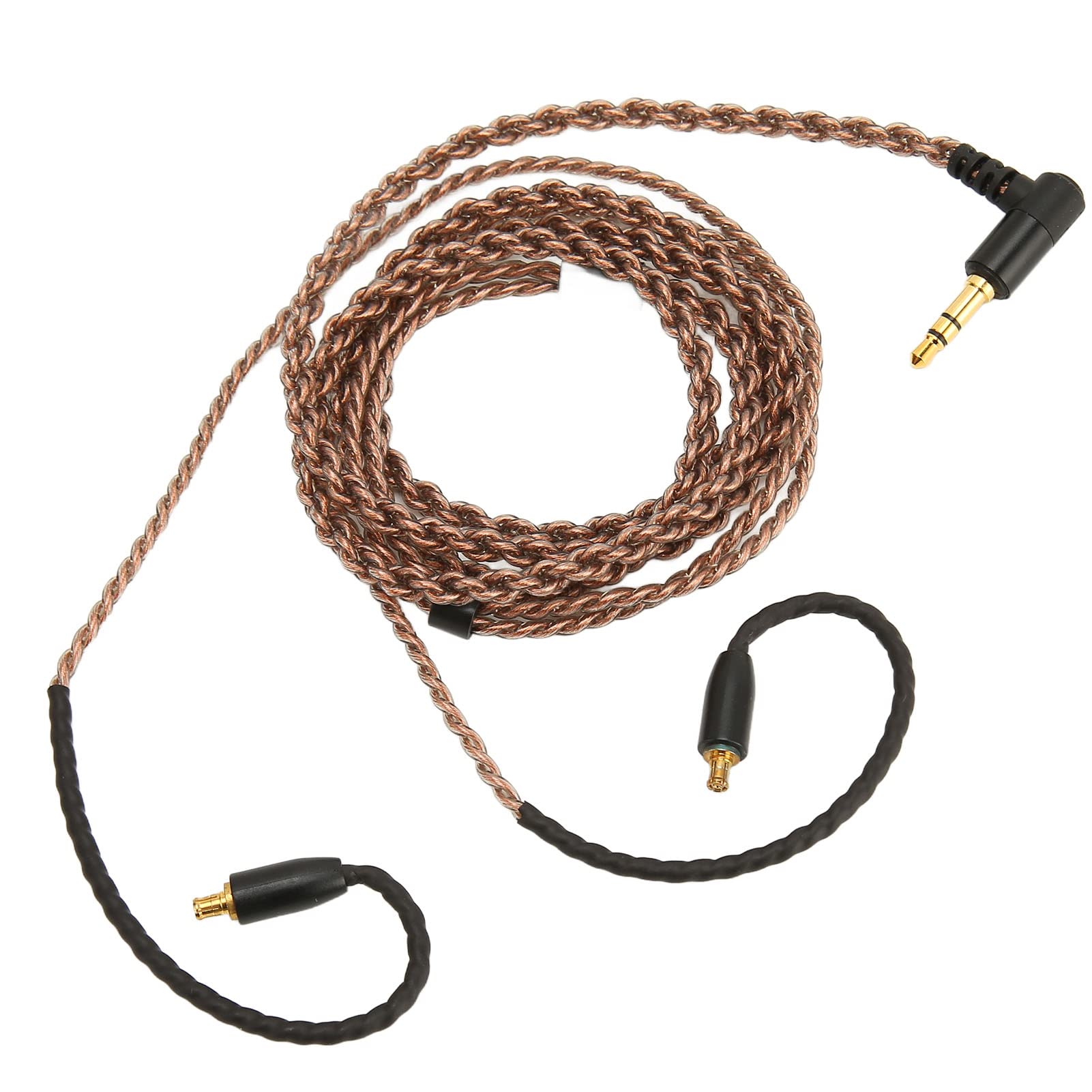 Earphone Replacement Cable, Rustproof Headphone Sound Cable Prevent Stethoscope Effect Oxygen Free Copper Clear for LS400 for CKR100 for LS200 for E40