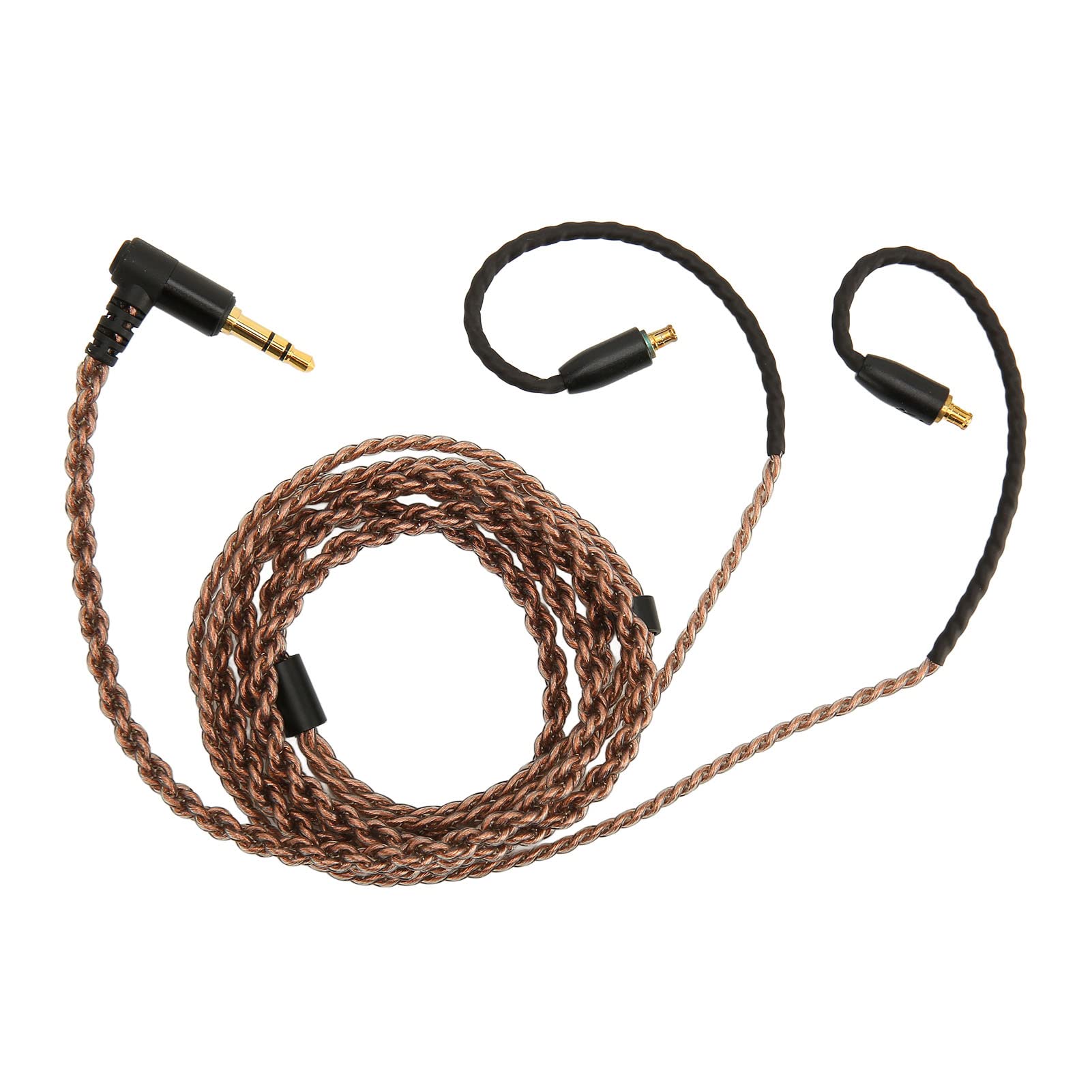 Earphone Replacement Cable, Rustproof Headphone Sound Cable Prevent Stethoscope Effect Oxygen Free Copper Clear for LS400 for CKR100 for LS200 for E40