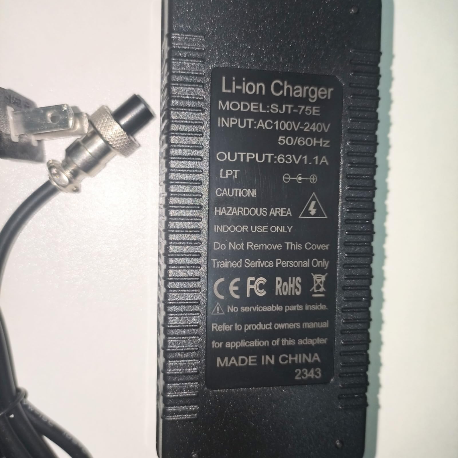 [Verified Fit] 63V 1.1A 4-Prong Ninebot Scooter Charger, for Segway Ninebot S, S-MAX, Mini Pro, Go Kart, Go Kart Pro, One A1, One S2 4-Pin Notched Connector Battery Charger