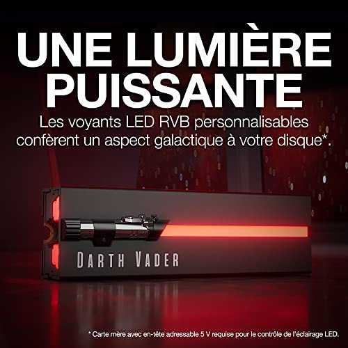 Seagate Lightsaber Collection Special Edition FireCuda SSD 1TB Solid State Drive - M.2 PCIe Gen4 ×4 NVMe 1.4, up to 7300MB/s, Customizable RGB LED Lightsabers (ZP1000GM3A053)
