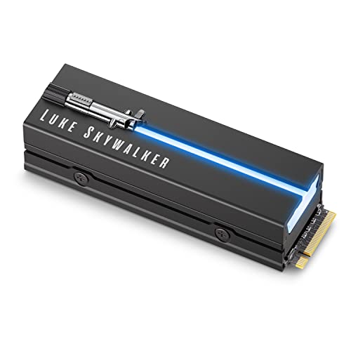 Seagate Lightsaber Collection Special Edition FireCuda SSD 1TB Solid State Drive - M.2 PCIe Gen4 ×4 NVMe 1.4, up to 7300MB/s, Customizable RGB LED Lightsabers (ZP1000GM3A053)