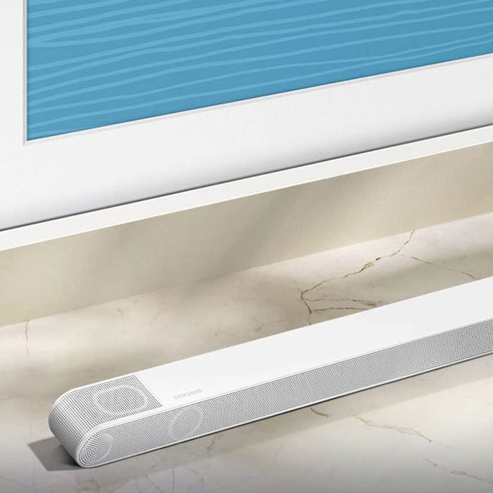 SAMSUNG HW-S801B/ZA 3.1.2ch Soundbar w/Wireless Dolby Atmos/DTS:X, White 2022 (Renewed) Bundle with 2 YR CPS Enhanced Protection Pack