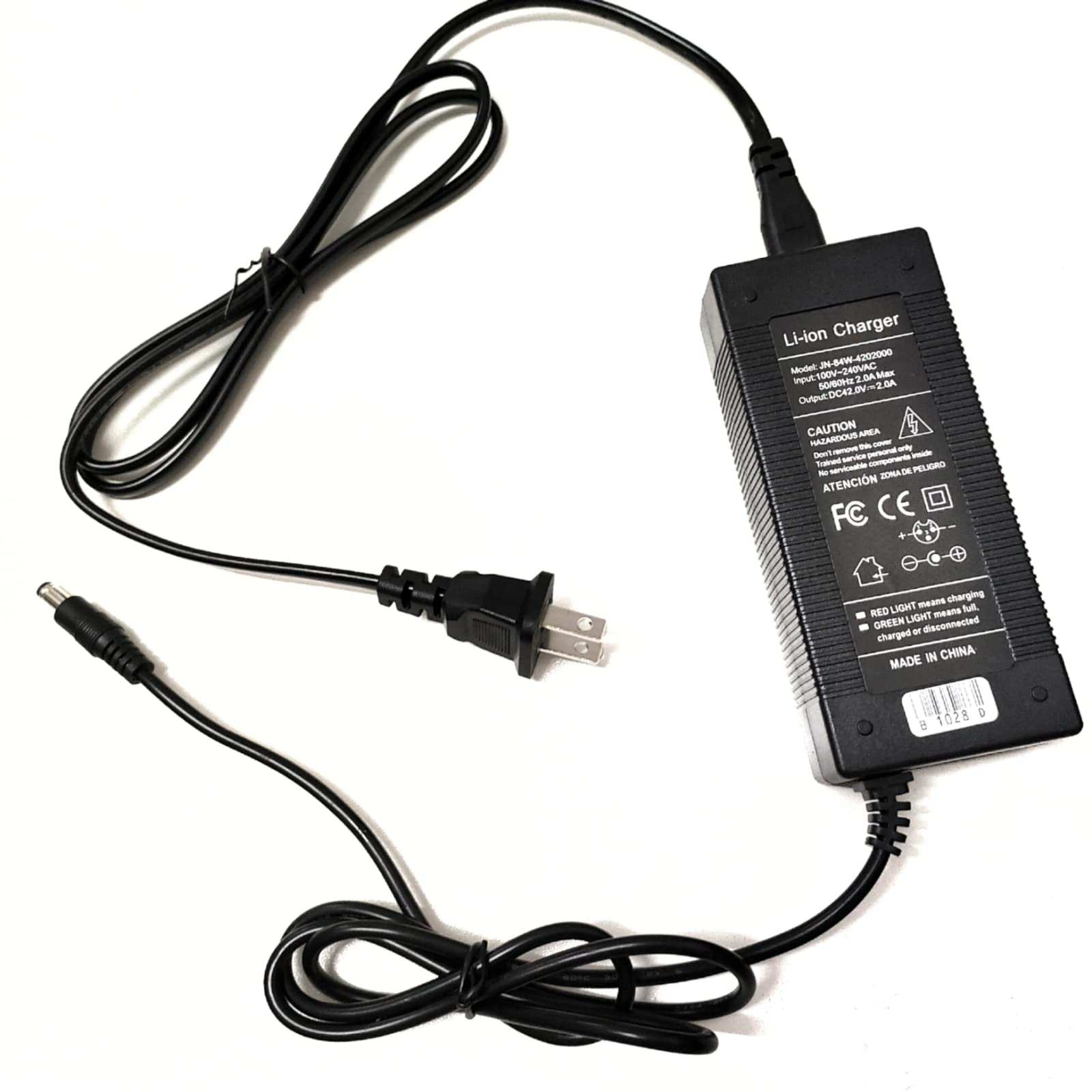 [Verified Fit] 42V 2A/1.5A Electric Scooter Bike Charger, for Gyroor X8 H40 HR8 HR9 C3, Ho.ver-1 36V Scooters, Jetson, Swagtron EB5 EB7 EB8, VIVI, Sondors, Ecotric 26" Fat Tire, Aventon Pace 350