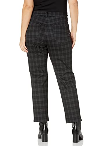 Gloria Vanderbilt Women's Size Amanda Ponte High Rise Knit Pant, ALBI Tartan Plaid, 20 Plus