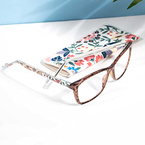 Vera Bradley Alessandra, Blue Light Blocking Stylish Designer Reading Glasses, Women's Readers, 2.25 Power, 30% Blue Light Filtering, Includes Patterned Slip Case, Enchanted Mandala