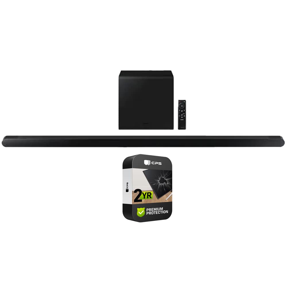 SAMSUNG HW-S800B/ZA 3.2.1ch Soundbar with Wireless Dolby Atmos DTS:X Black 2022 (Renewed) Bundle with 2 YR CPS Enhanced Protection Pack